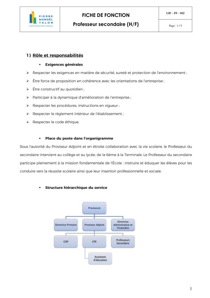 Au titre de la rentrée scolaire 2025-2026, le Lycée International ...