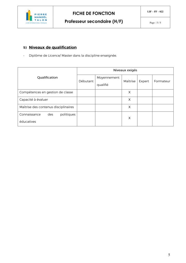 Au titre de la rentrée scolaire 2025-2026, le Lycée International ...